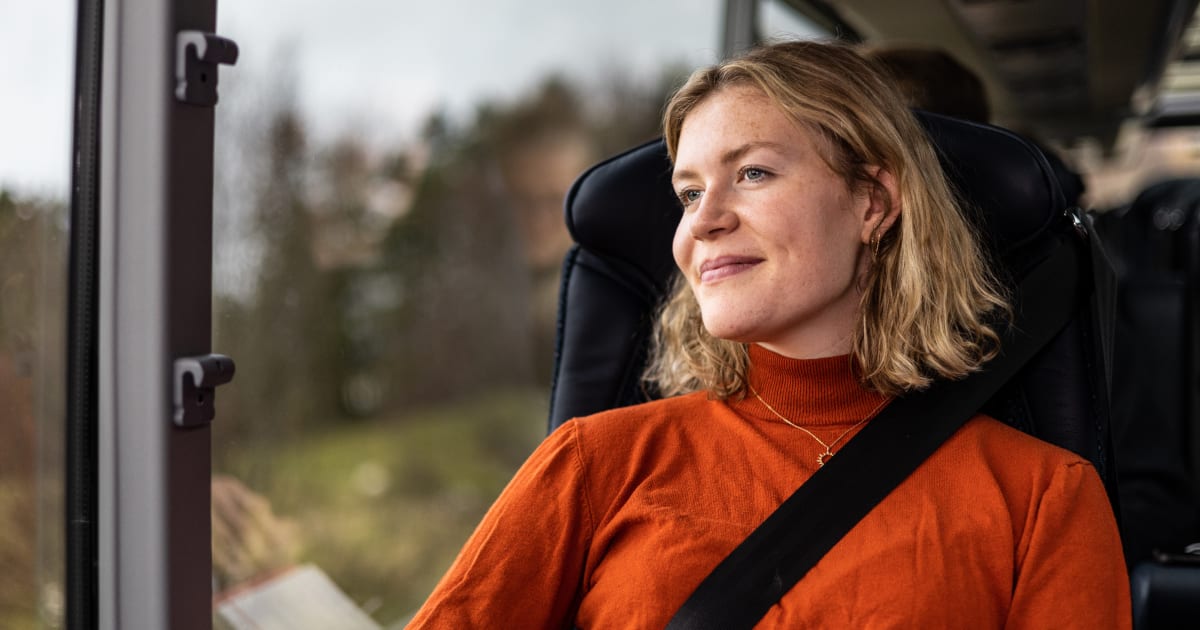 Kystbussen coastal bus between Bergen og Stavanger - Fjord Norway